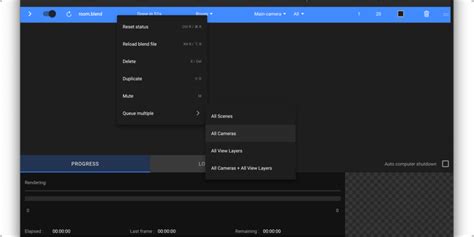 自购分享 20刀批量渲染软件 支持手机查看渲染进度 批量渲染软件blender Render Queue Blender布的