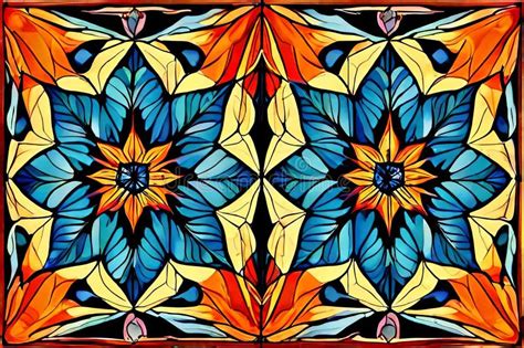 symmetrical patterns symmetrical patterns with shapes patterns a stock illustration