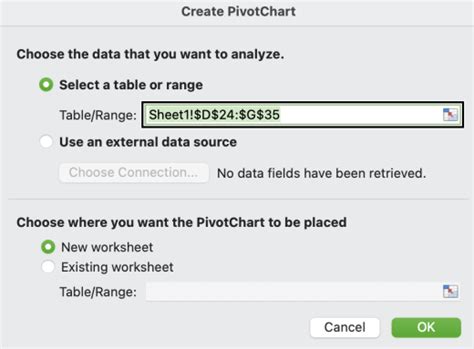 Use A Screen Reader To Create A Pivottable Or Pivotchart In Excel