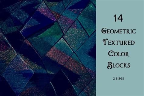 14 Geometric Textured Color Blocks Graphic By Holisticfoxstudio Creative Fabrica
