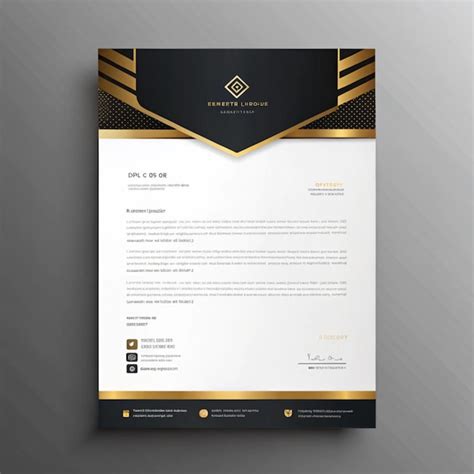 Luxury Corporate Letterhead Template Design Premium Ai Generated Image