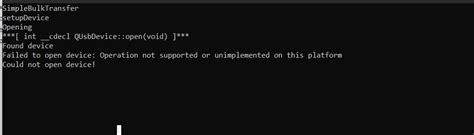 Qtusb For Bulk Transfer Qt Forum