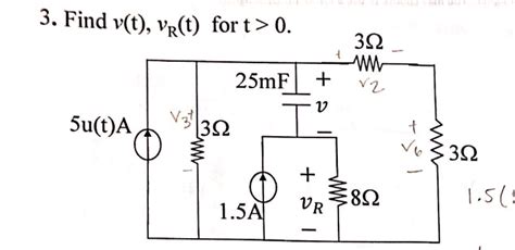 Solved 3 Find V T VR T For T 0 4 5pts The Switch Is Chegg Com