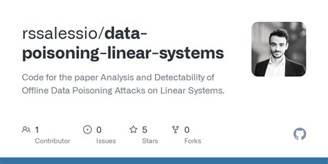 Github Rssalessio Data Poisoning Linear Systems Code For The Paper Analysis And Detectability