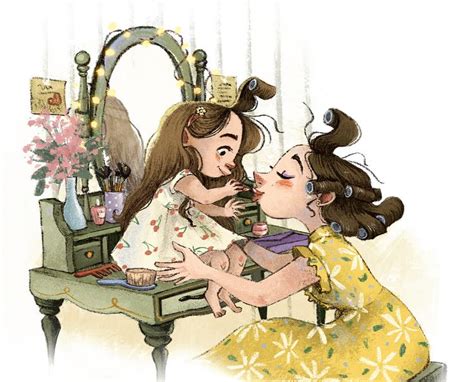 Artstation Mother And Daughter Drawings Illustration Character Design