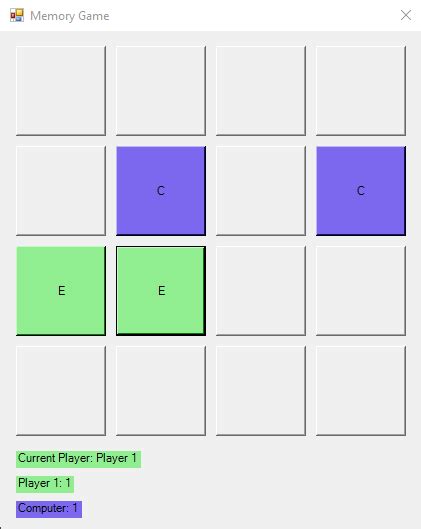 Github Natalieaflalo Memory Game Winforms Cs Winforms Memory Game