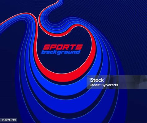텍스트 포스터 배너 또는 광고 템플릿 스포츠 게임 또는 레이싱 및 달리기 활동을위한 장소가있는 스포츠 추상 벡터 배경 3d 차원 벡터 디자인 3차원 형태에 대한 스톡 벡터