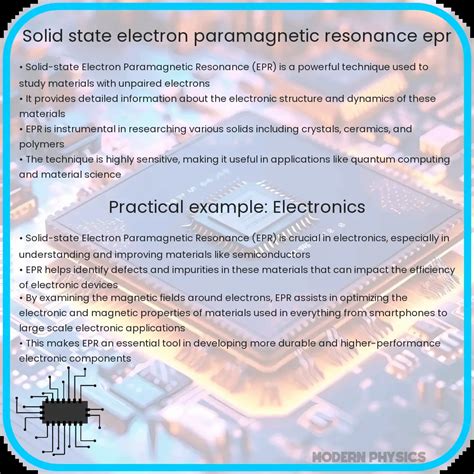 Solid State Epr Advanced Techniques Precision And Analysis