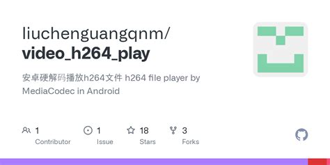 Github Liuchenguangqnmvideoh264play 安卓硬解码播放h264文件 H264 File Player By Mediacodec In Android