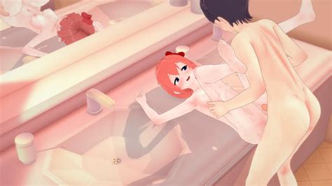 Rule 34 3d Blue Eyes Cum Daraus Doki Doki Literature Club Female Mc