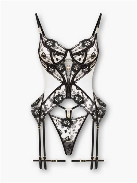 Celeste Bustier Lingerie Set Lace And Lush