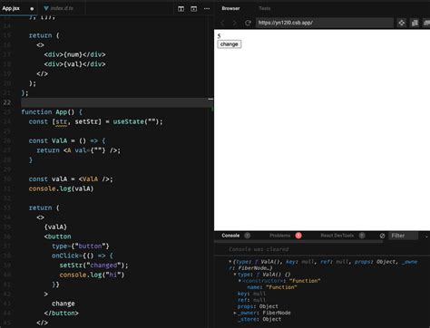 Bug Unmount Component With Creating Element Jsx Variable · Issue