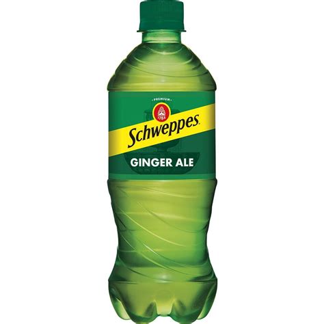 Schweppes Ginger Ale Soda 20 Fl Oz Bottle