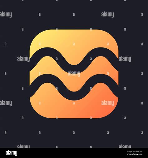 Float Animation Orange Solid Gradient Ui Icon For Dark Theme Stock