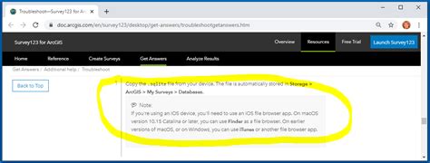 Solved Survey123 Connect Sqlite Recovery Ios Esri Community