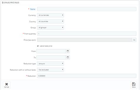 Guide For Catalog Price Rules In Prestashop St Themes