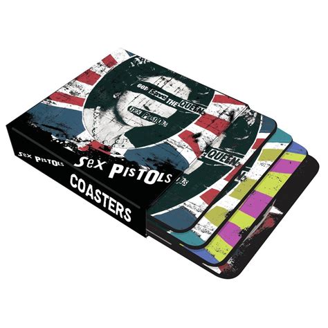 Подставки под стаканы Sex Pistols God Save The Queen 4 шт Купить в магазине Аудиомания