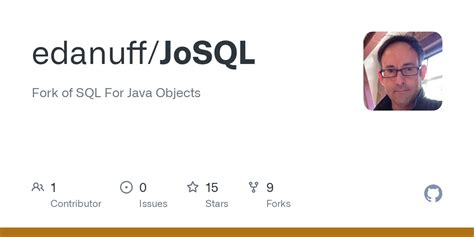 Github Edanuffjosql Fork Of Sql For Java Objects