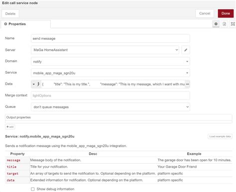 How To Make A Message In Nodered With Multiple Lines Rhomeassistant
