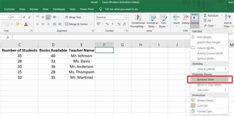 How To Rename An Excel Sheet Softwarekeep