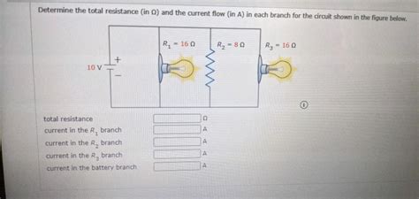 Solved Determine The Total Resistance In And The Current