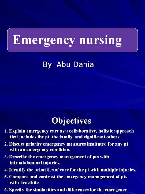 Emergency Nursing Pdf Emergency Department Nursing