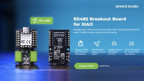 Meet Rs485 Breakout Board For Xiao Extending Industrial Communication Range Up To 1200m