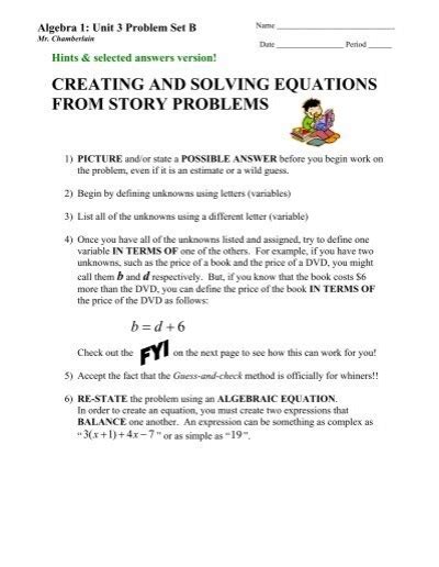 Unit 3 Problem Set B Mathchamber
