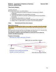 Forecasting Methods In Business A Comprehensive Overview Course Hero
