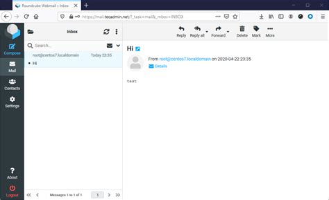 How To Install Roundcube Webmail On Centos 7 Tecadmin
