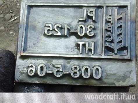 Клеймо на поддон - штамп для выжигания по дереву