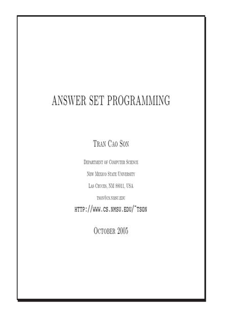 asp tutorial pdf interpretation logic computational complexity