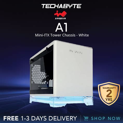 Inwin A1 Mini Itx Tower Chassis Black White Shopee Singapore
