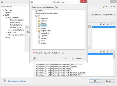 Ccstms570ls1224 Adding Include Files To The Ccs Project Code