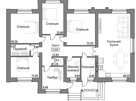 План одноэтажного дома примеры функциональных планировок
