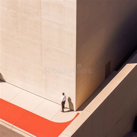 Architecture With Vibrant Geometric Shapes Creating A Urban Landscape Aig35 Stock Illustration