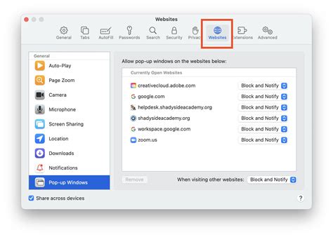 How To Disable Pop Ups On Safari