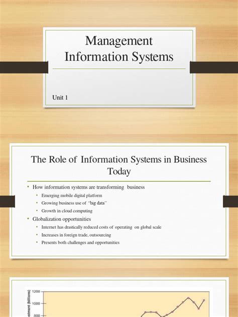 Mis Unit 1 Pdf Information System Information
