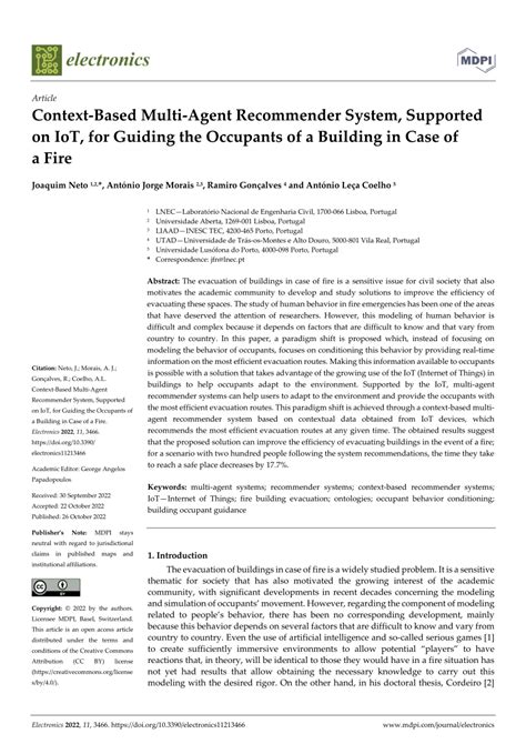 Pdf Context Based Multi Agent Recommender System Supported On Iot