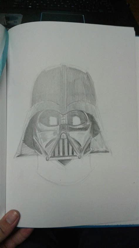 Darth Vader Helmet Sketch Brandon Dozier Toshong Darth Vader Helmet Vader Helmet Darth