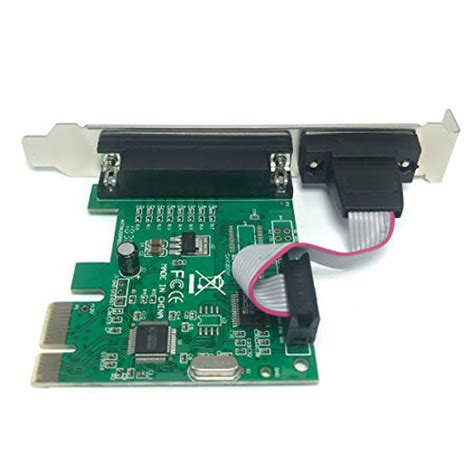 Getuscart Pcie Combo Serial Parallel Expansion Card Pci Express To Printer Lpt Port Rs232 Com
