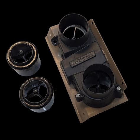 6465 “medium Fawn” Center Ac Vent Assembly 1 Pair Of 2 Side Vents