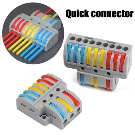 Light Terminal Block Push In Conductor Cable Connectors Quick Wire