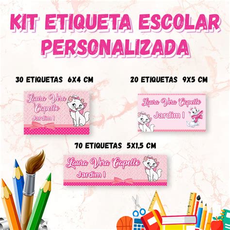 Kit De Etiqueta Escolar Personalizada Elo7 Produtos Especiais