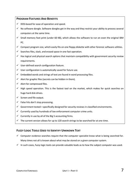 02 Types Of Computer Forensics Technology Notes Pdf Operating Systems Computer Software