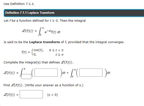 Solved Use Definition 711 Let F Be A Function Defined For