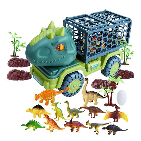 Dinosaur Truck Toys For 3 5 Dinosaur Transport Truck With Dinosaur