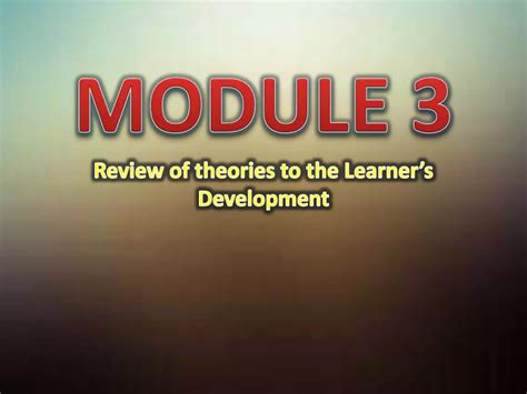 Facilitating Learning Module 3 Ppt