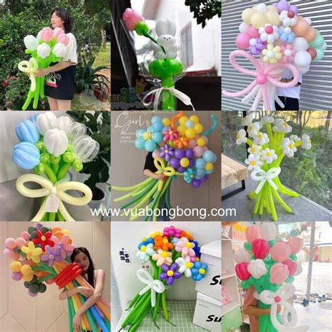 Chỗ Nơi Chuyên Bán Sỉ Bong Bóng Dài 260 Tạo Hình Bó Bông Hoa Dễ Thương