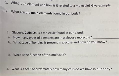 Solved What Is An Element And How Is It Related To A Chegg Com